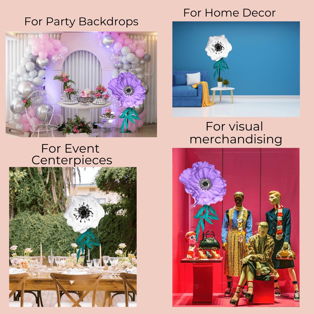 Craft Ideas Flowers- Giant Anemone Flower Kit - amazinggiantflowers