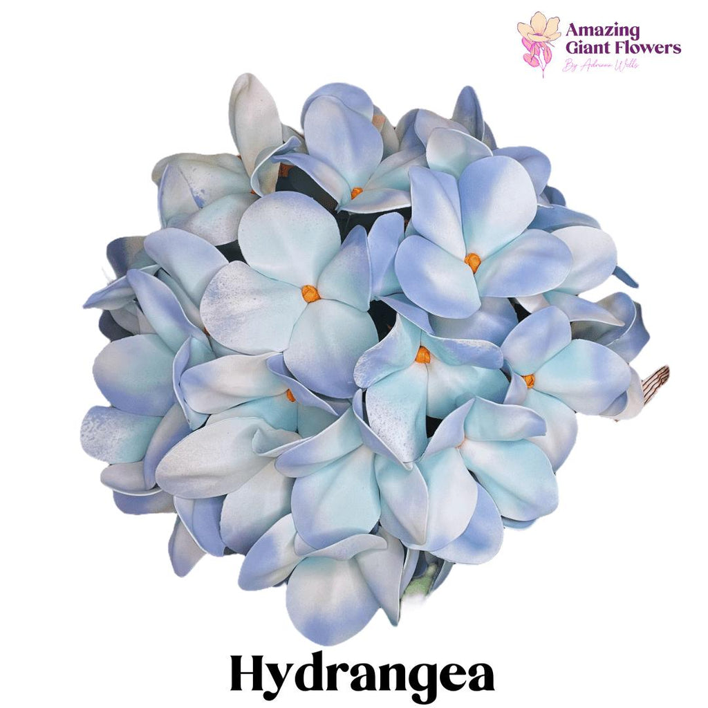 Giant Foam Hydrangea Wall Decoration - Handcrafted Floral Art ...