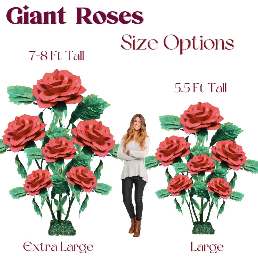 Giant Rose Bouquet Backdrop - amazinggiantflowers